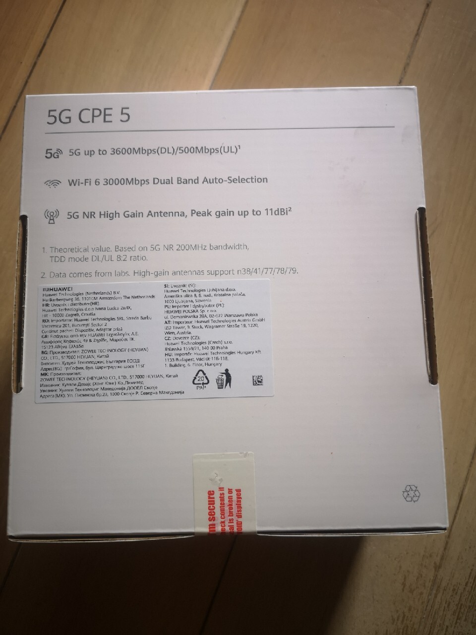 Router Huawei 5G CPE 5 H155-381 nowy, zaplombowany | Kraków | Kup teraz ...