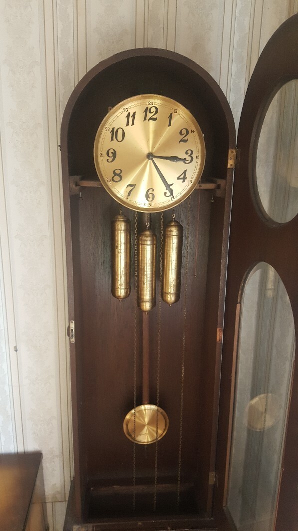 Zegar stojący drewniany antyczny | Wrocław | Kup teraz na Allegro Lokalnie