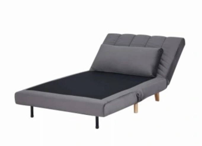 Fotel rozkładany 103x94 cm szary funkcja spania | Luboń | Kup teraz na Allegro Lokalnie