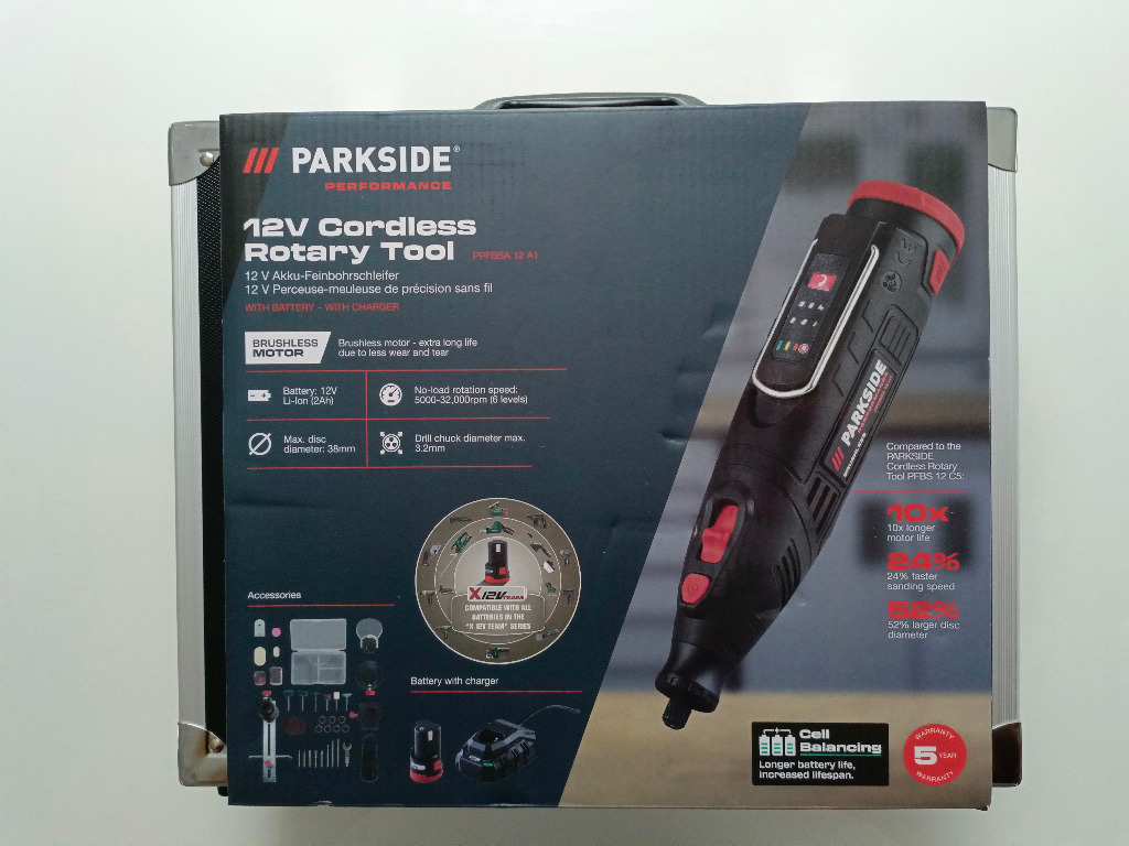 NOWY mini szlifierka drymerek 12V 2Ah Parkside PPFBSA 12 A1 | Warszawa ...