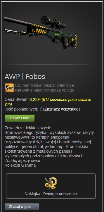 AWP | Fobos (Kosa/skin cs go) | Kraków | Kup teraz na Allegro Lokalnie