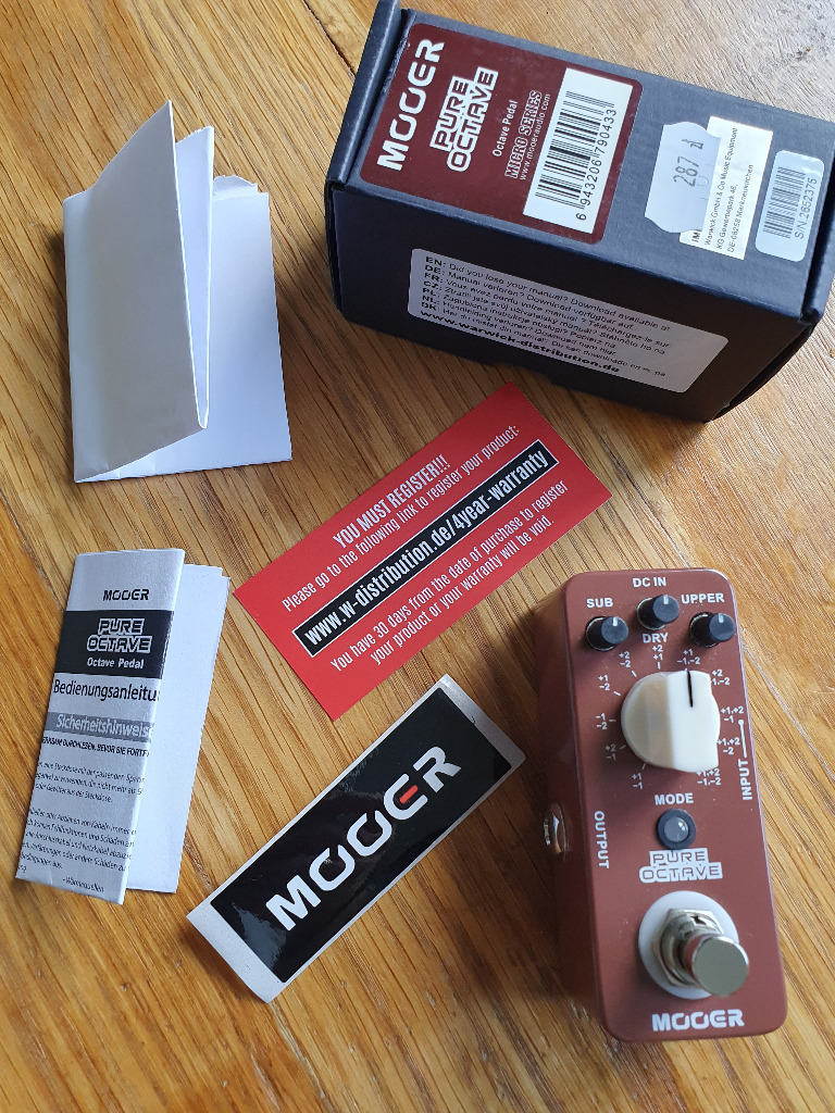 MOOER octaver oktawer MOC 1 PURE OCTAVE | Lublin | Kup teraz na Allegro ...