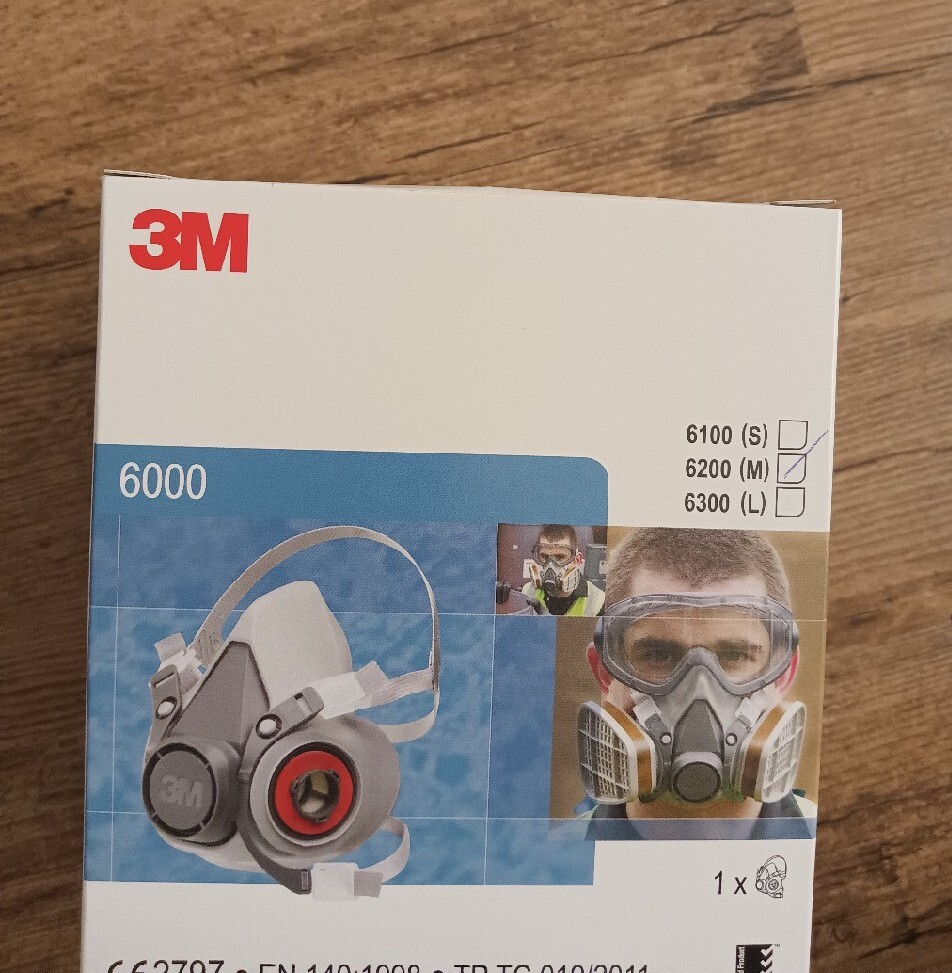 Maska lakiernicza antypyłowa 3m 6000 | Poznań | Kup teraz na Allegro ...