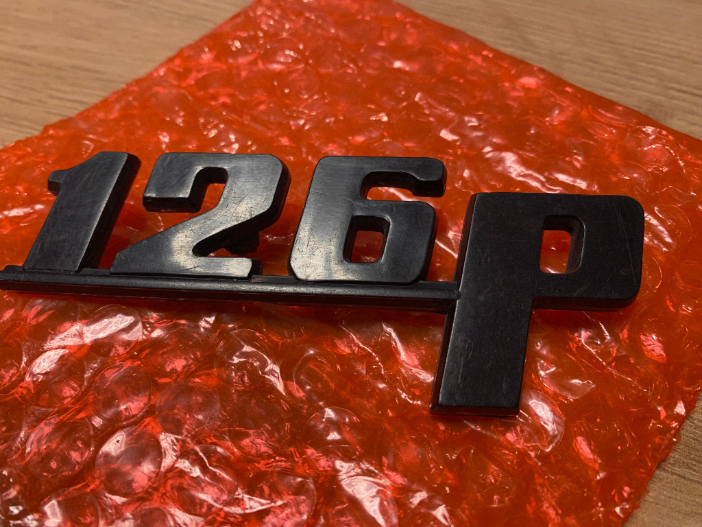 Emblemat znaczek napis Fiat 126p ST wąski rozstaw | Sosnowiec | Kup ...