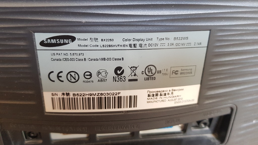 Monitor Samsung BX2250 | Warszawa | Ogłoszenie na Allegro Lokalnie