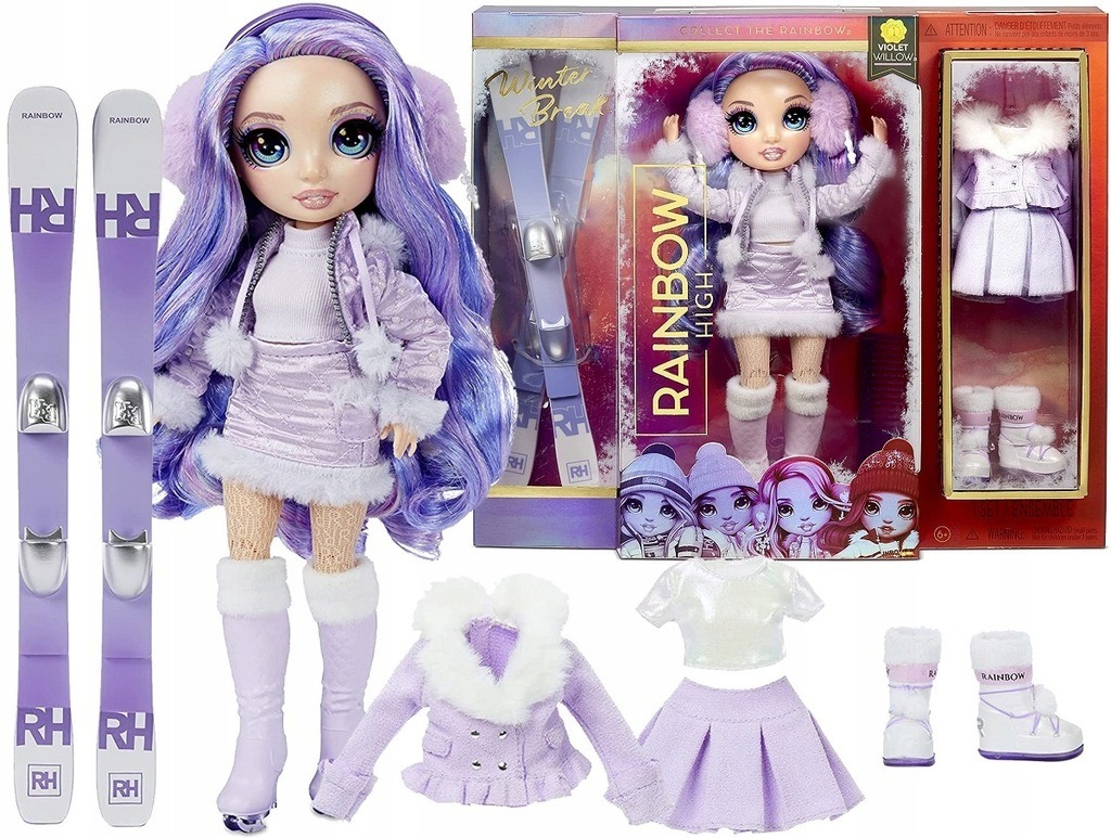 Rainbow high Winter break Violet Willow | Zabrze | Kup teraz na Allegro ...