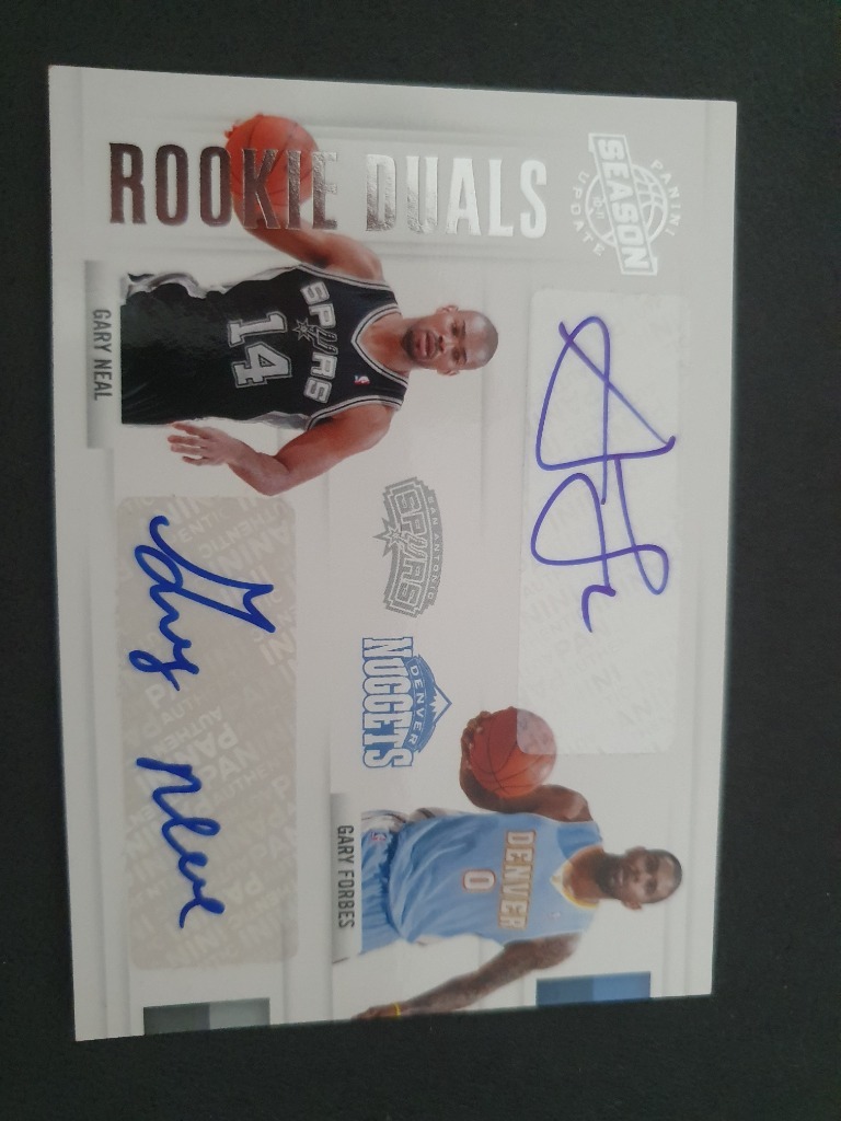 Gary Neal Gary Forbes Karty NBA autograph rookie | Kraków | Kup teraz ...