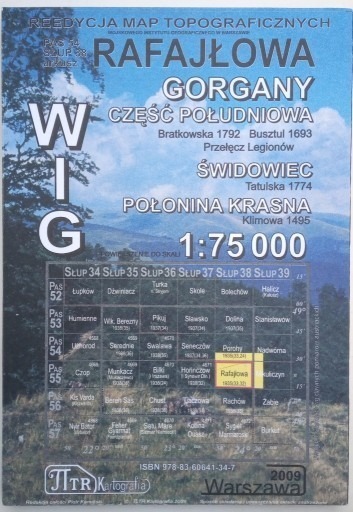 Mapa WIG RAFAJŁOWA GORGANY 1:75000 | Warszawa | Kup teraz na Allegro ...