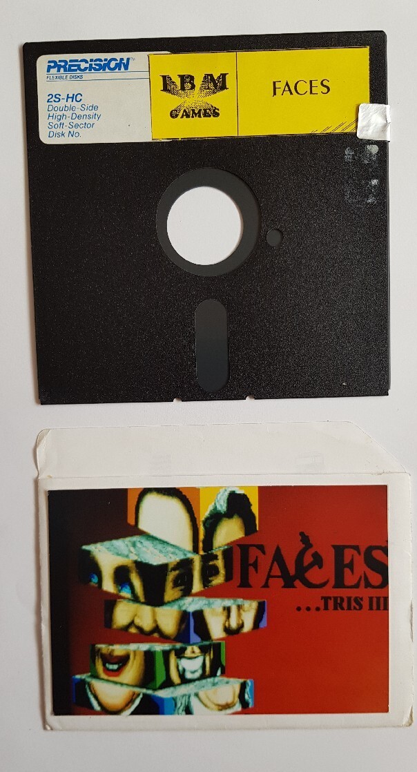 Faces...tris III gra IBM na dyskietce 5,25 " retro | Wrocław | Kup ...