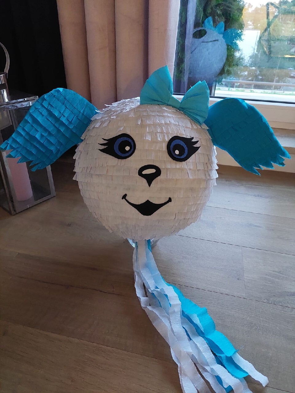 Piniata PIESEK biało niebieska | Bydgoszcz | Kup teraz na Allegro Lokalnie