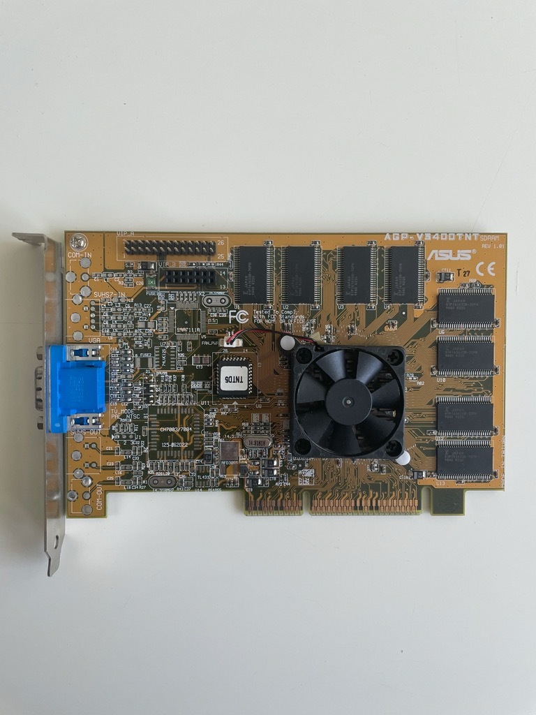 Asus AGP V3400 TNT (RIVA TNT) 16MB SDRAM | Częstochowa | Licytacja na Allegro Lokalnie