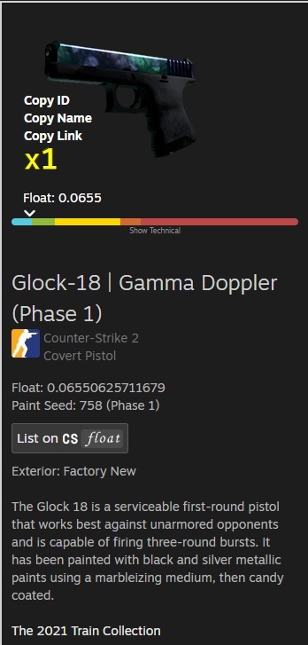 Glock-18 | Gamma Doppler Phase 1 (Factory New) | Kraków | Kup teraz na ... Glock-18 | Gamma Doppler Phase 1 (Factory New) | Kraków | Kup teraz na ...