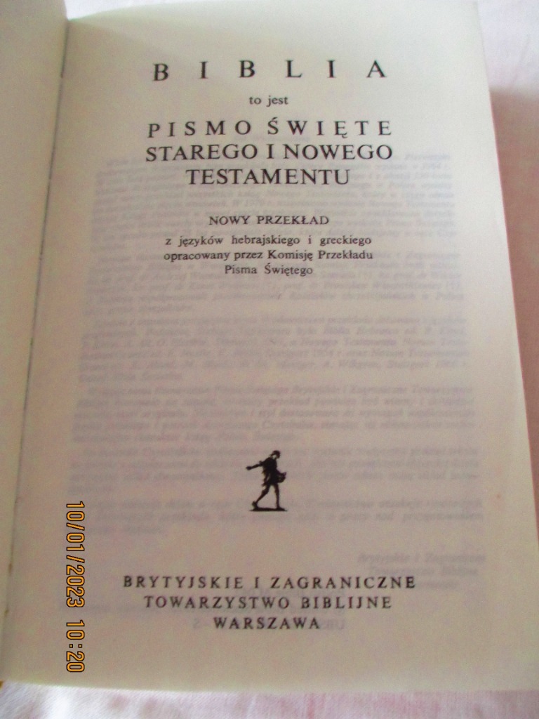Biblia protestancka 1975 | WARSZAWA | Kup teraz na Allegro Lokalnie