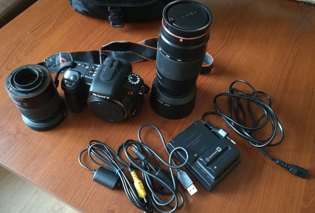 Sony ALPHA 300 obiektywy 18-70 i 75-300 | Dębica | Kup teraz na Allegro ...