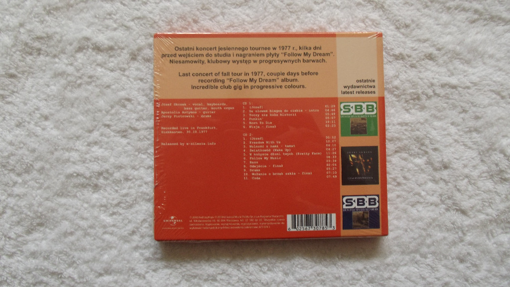 SBB Frankfurt 1977 2 CD Józef Skrzek | Nałęczów | Kup teraz na Allegro ... SBB Frankfurt 1977 2 CD Józef Skrzek | Nałęczów | Kup teraz na Allegro ...