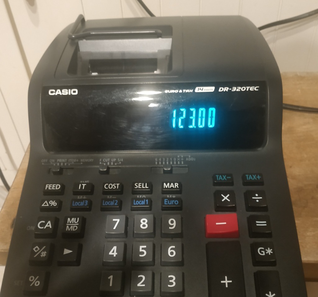 Casio DR-320TEC Kalkulator drukujący | Wiry | Kup teraz na Allegro Lokalnie