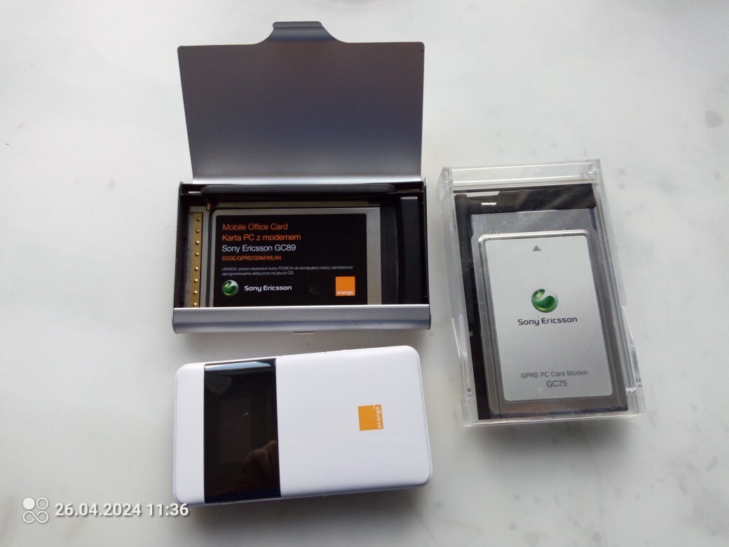 Karty modemowe PCMCIA Sony Ericsson GC75 GC89 | Warszawa | Kup teraz na ...