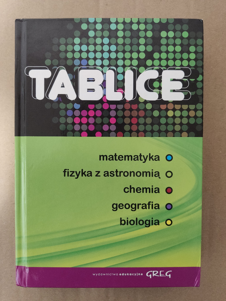 GREG - Tablice: matematyka, fizyka, chemia, geografia, biologia ...