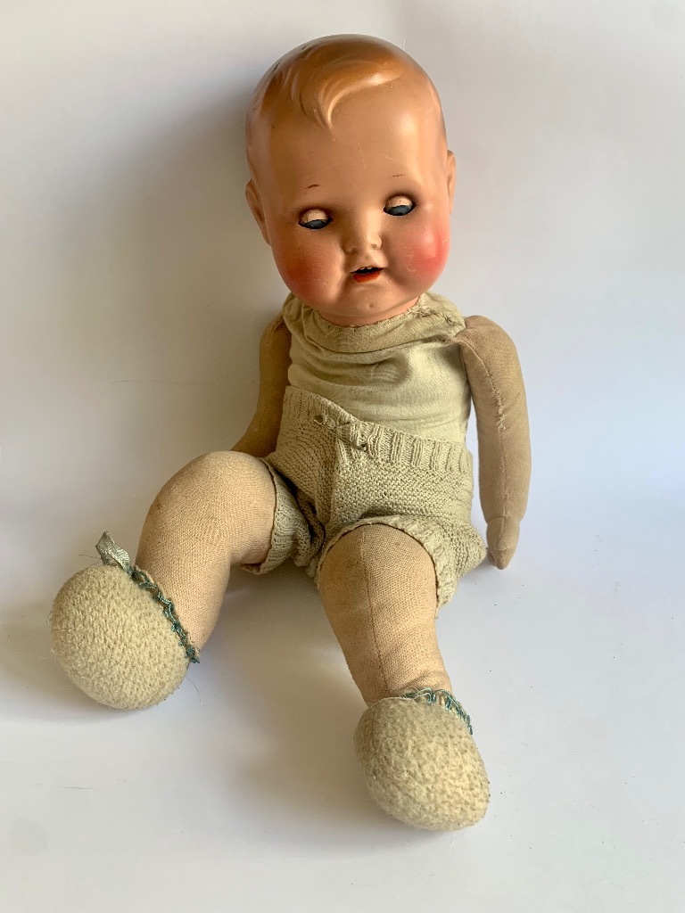 Stara lalka z porcelanową głową | Warszawa | Kup teraz na Allegro Lokalnie