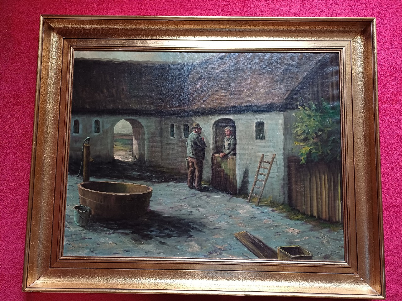 Stary obraz na płótnie ARLING GADE 1920 2011 | Bieliny | Kup teraz na ...