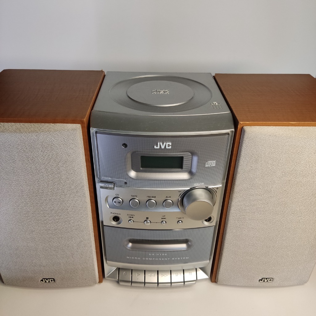 Miniwieża JVC UX H100 - sprawna - po serwisie - AUX , CD , KASETA ...