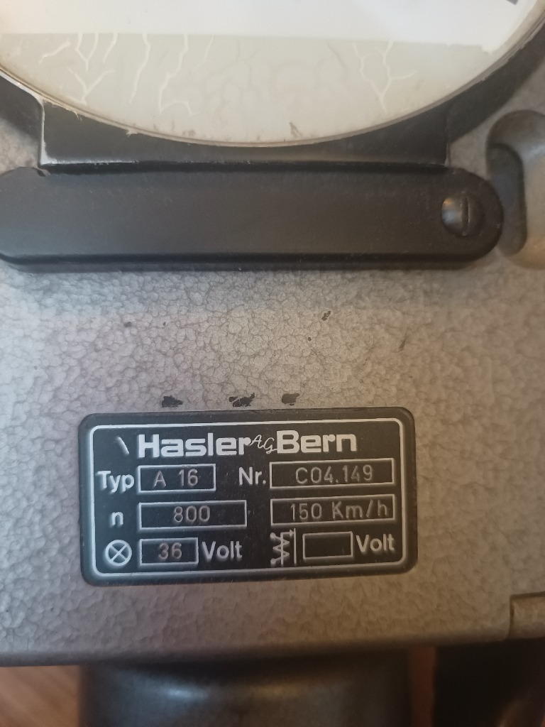 Prędkościomierz Hasler Bern A 16 (PKP) | Będzin | Licytacja na Allegro ...