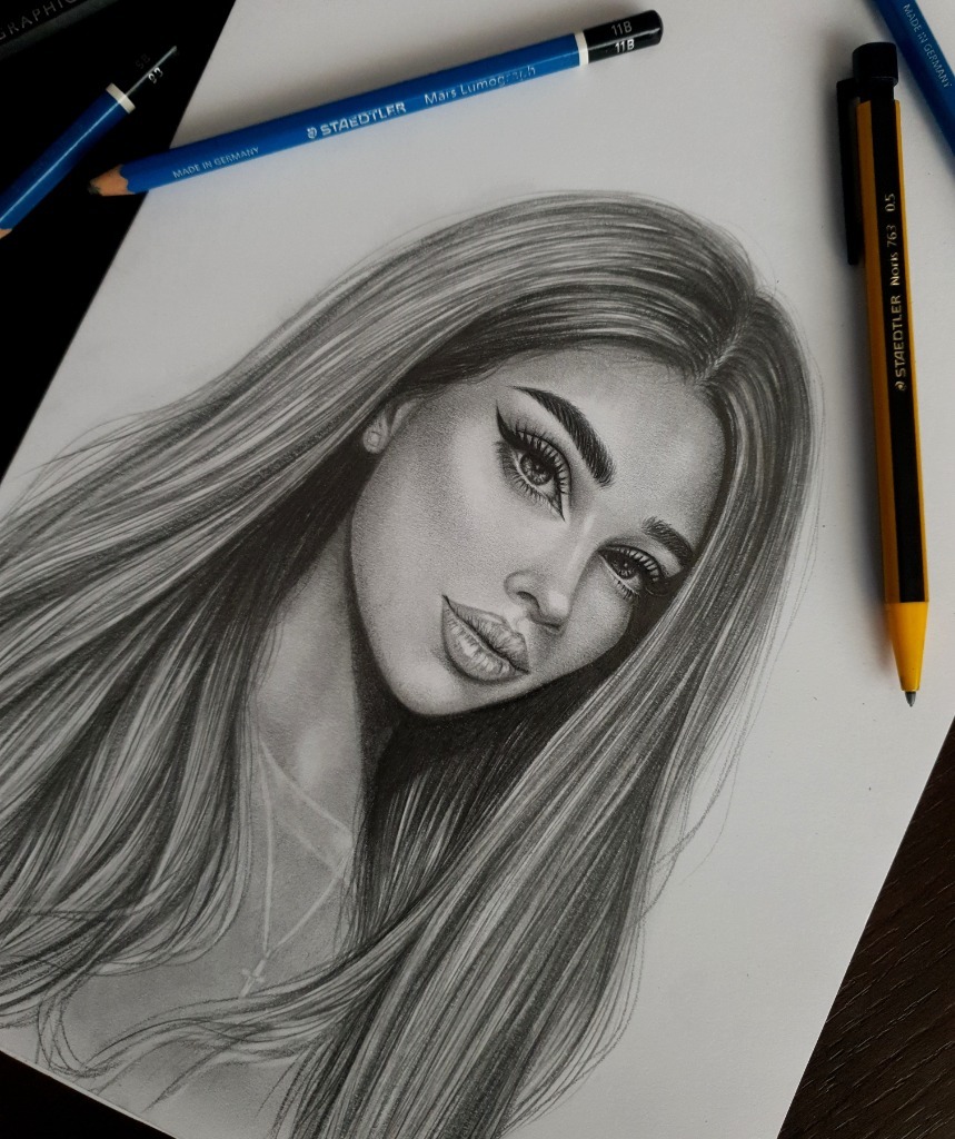 Portret rysunek ze zdjęcia na zamówienie, A4 | Pszczółki | Kup teraz na ...