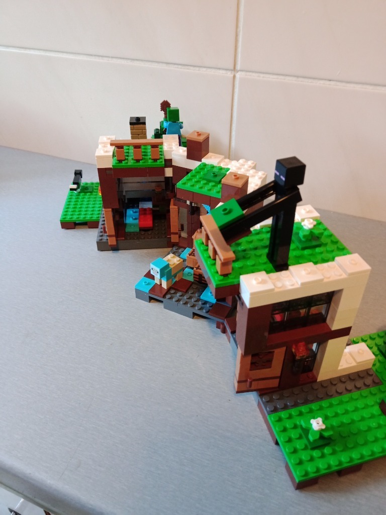 LEGO Minecraft 21134 Baza pod wodospad, kompletny | Poznań | Kup teraz ...