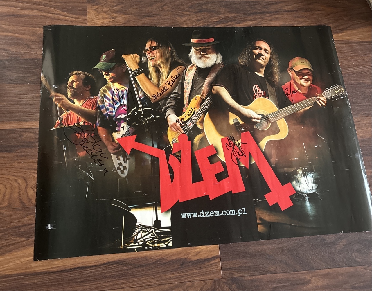 PLAKAT ZESPOŁU DZIEM Z AUTOGRAFAMI | Kraków | Kup teraz na Allegro Lokalnie