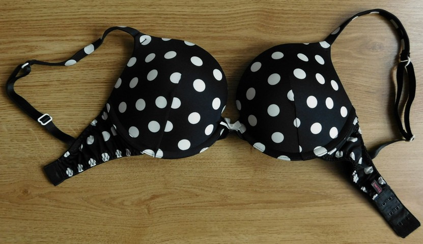 Stanik M&S 28DD 60DD plunge push-up czarny grochy | Poznań | Kup teraz ...
