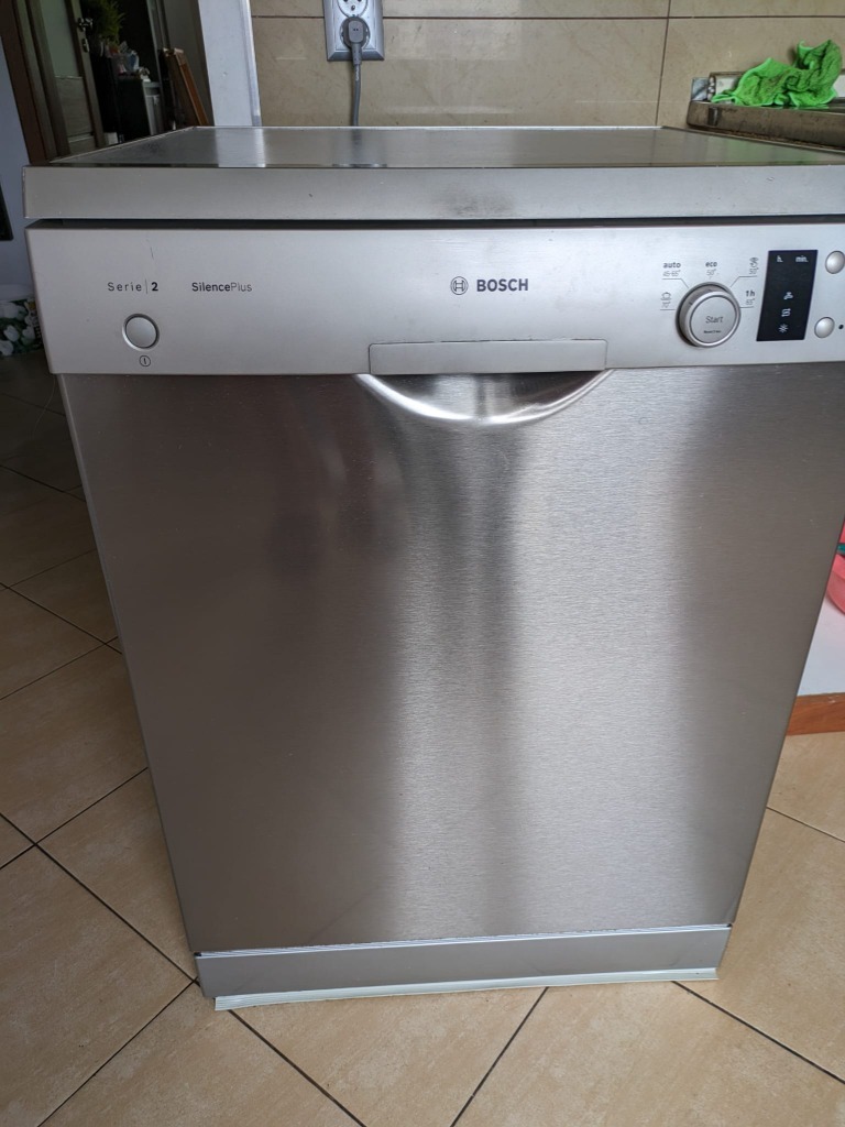 BOSH Zmywarka wolnostojąca 60 cm Kolor srebrny SMS25AI03E Serie 2 ...