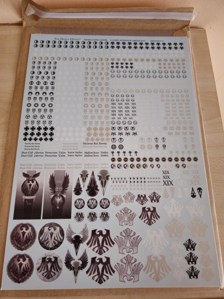 RAVEN GUARD LEGION TRANSFER SHEET | Bydgoszcz | Kup teraz na Allegro ...