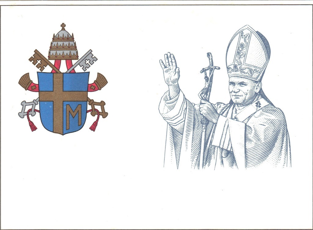 Jan Paweł II - Herb Papieski - Watykan - Pocztówka | Rybnik | Kup teraz ...