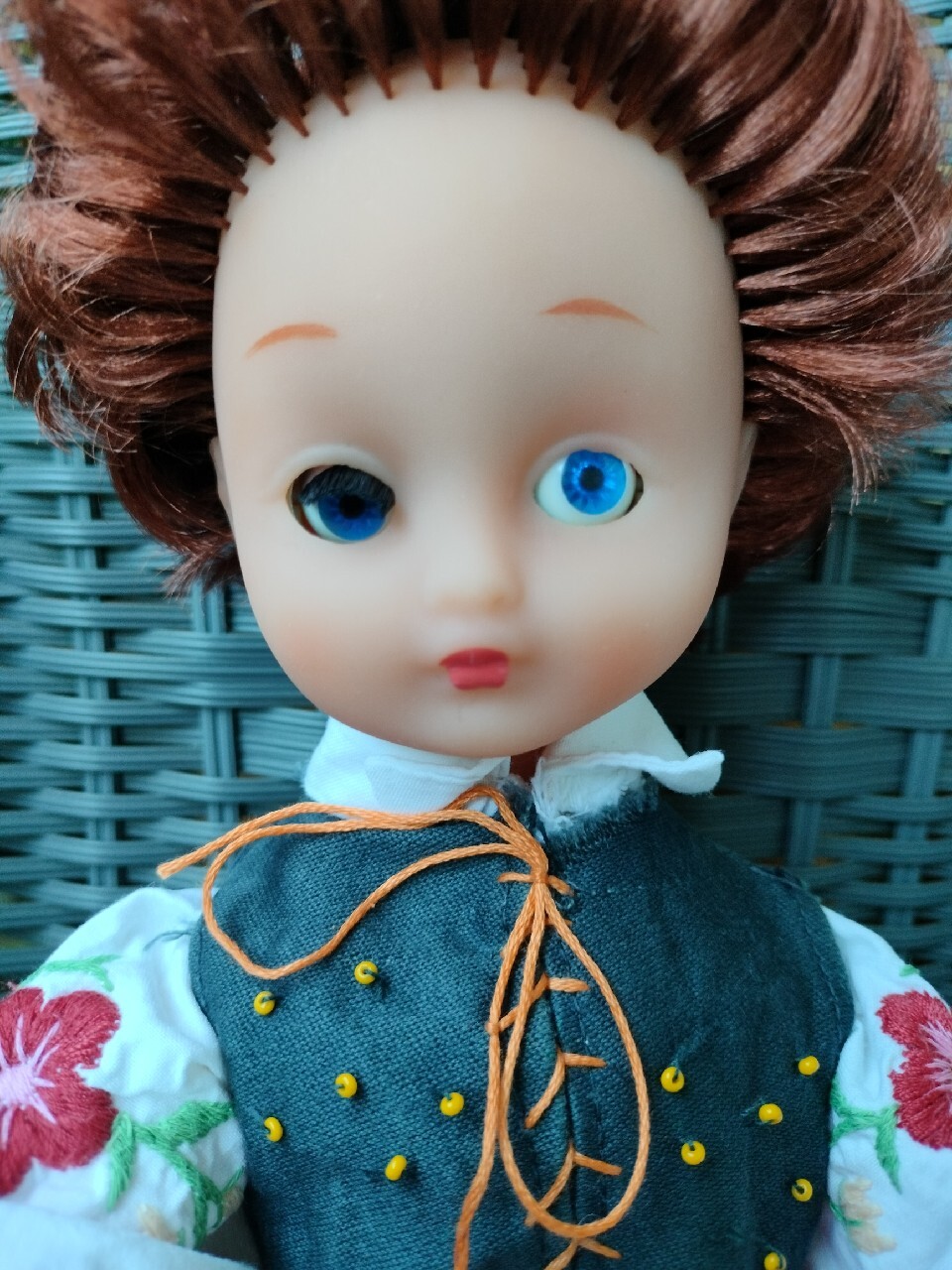 STARA LALKA PRL KRAWAL W STROJU LUDOWYM | Czeladź | Kup teraz na ...