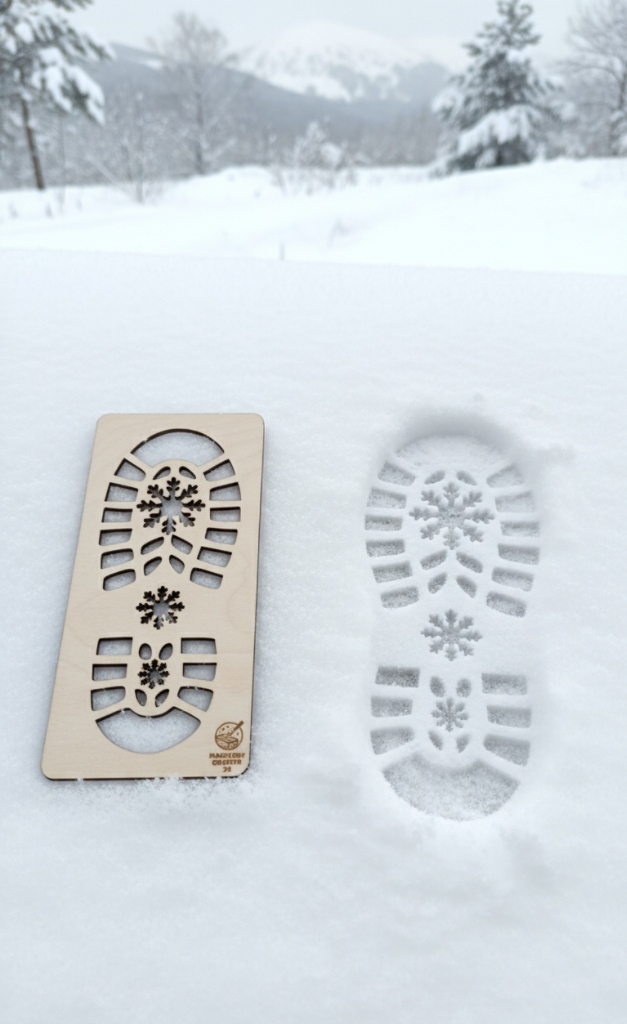 Szablon Ślad Odcisk Buta Mikołaja Mikołajki | Puławy | Kup teraz na ...