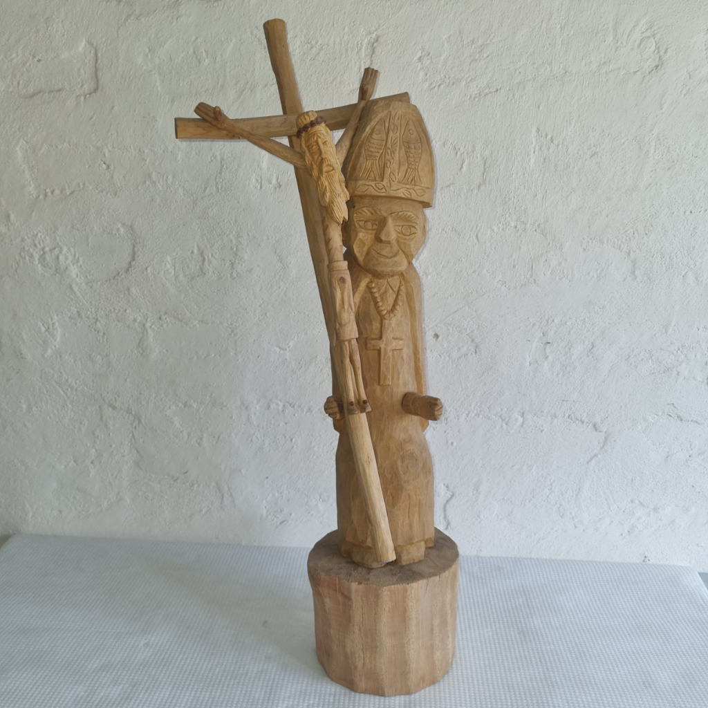 rzeźba ludowa Marian PORADA - 82 cm | Bielsko-Biała | Kup teraz na ...