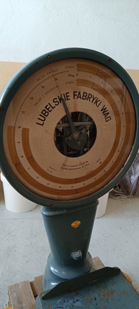 Waga pocztowa PRL Lubelskie Fabryki Wag 25 kg | Nysa | Kup teraz na ...