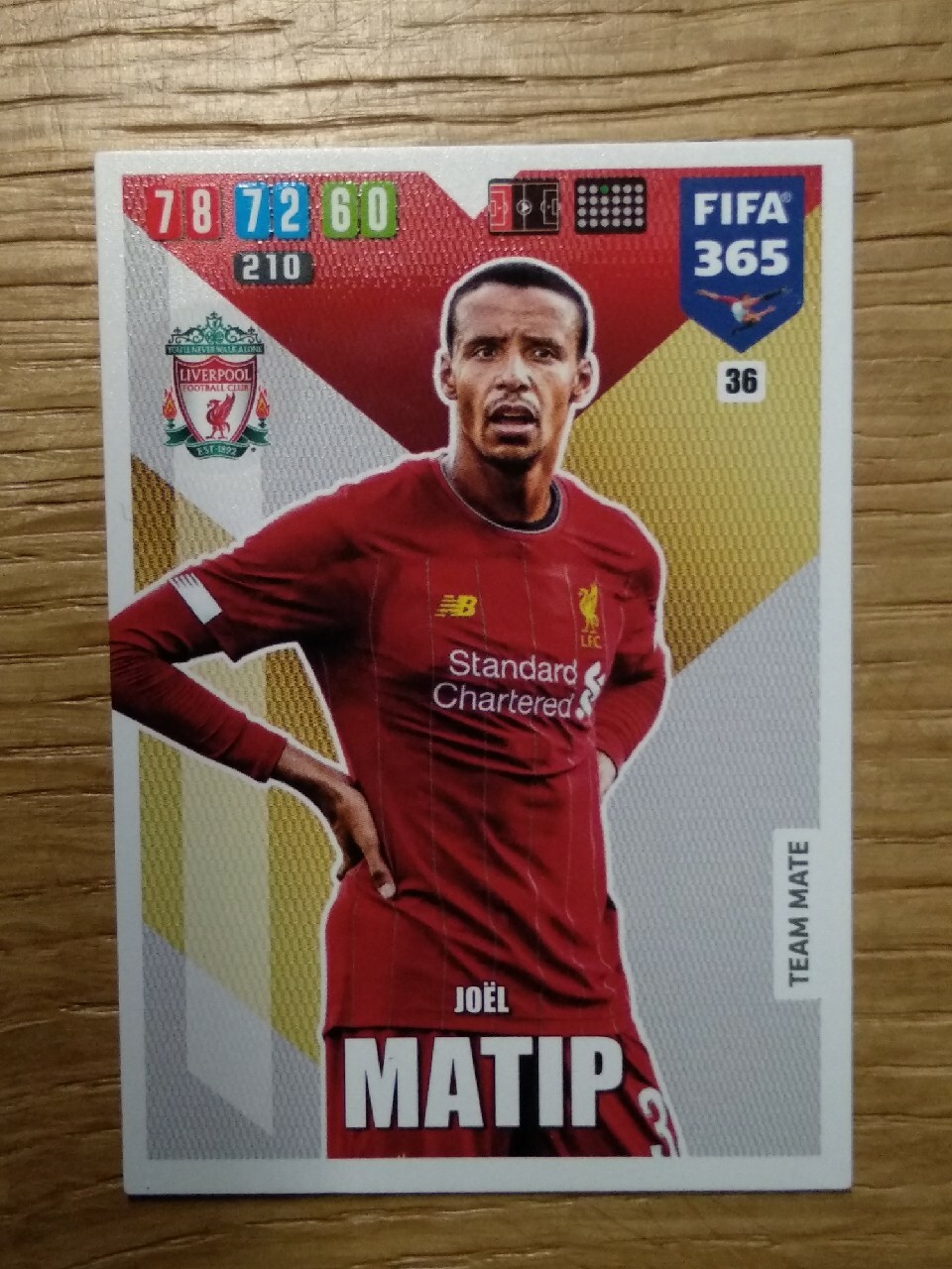 Karta Fifa 365 2020 Panini Joel Matip nr 36 FC Liverpool | Wrocław ...