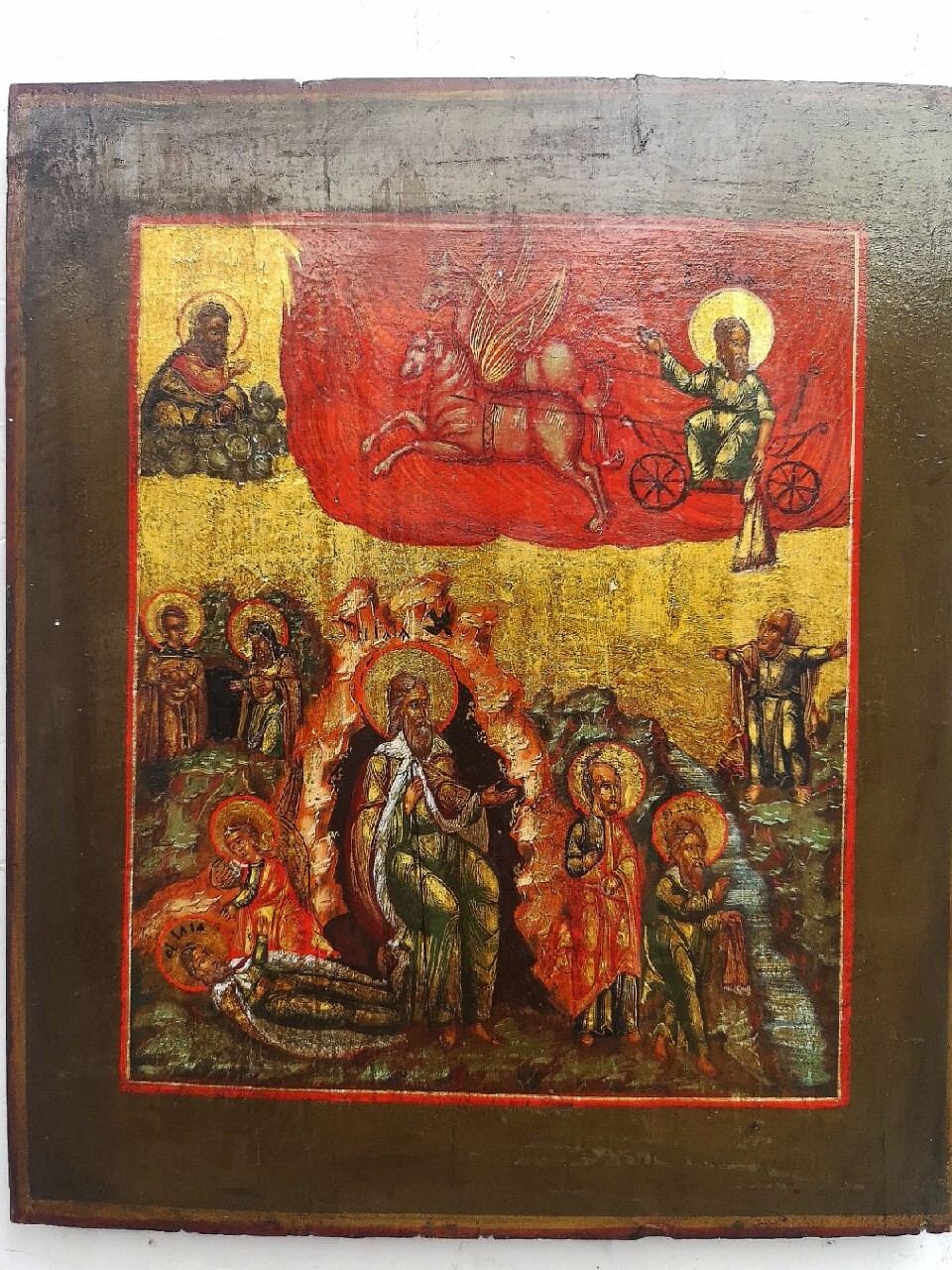 Stare ikony: Ikona "Wniebowzięcie" proroka Eliasza na ognistym rydwanie ...