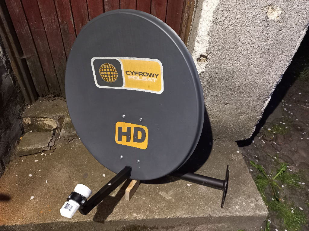 Antena satelitarna 70cm + konwerter + uchwyt Cyfrowy Polsat CANAL+ | Słubice | Kup teraz na ...