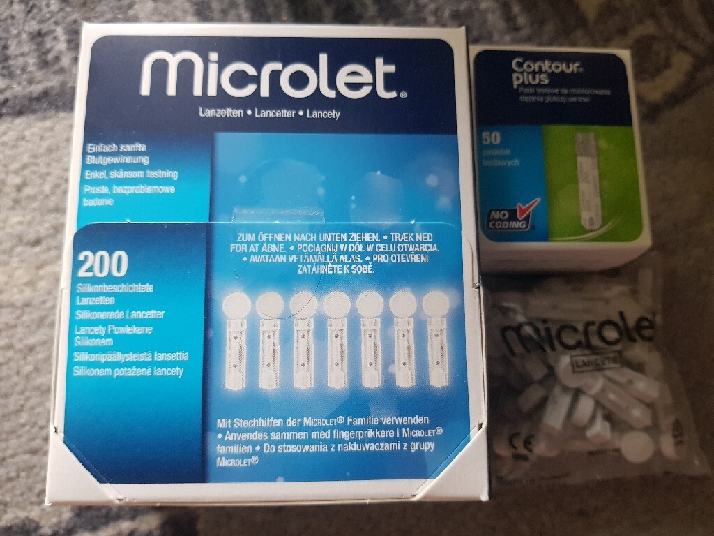 Microlet lancety,igły do glukometru +paski Contour | Kosakowo | Kup ...