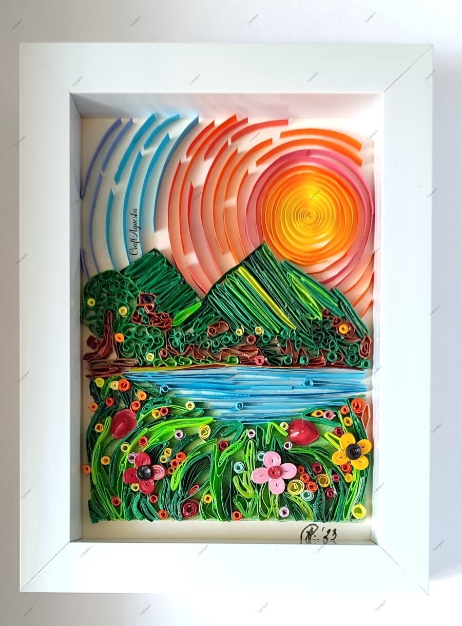 Gory Pejza 3D Obraz quilling R kodzie o Zielona Gora Kup teraz na Allegro Lokalnie