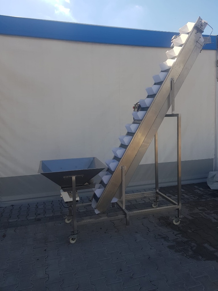 Podajnik kubełkowy pionowy zasypowy nierdzewny ko | Wojnowice | Kup ...