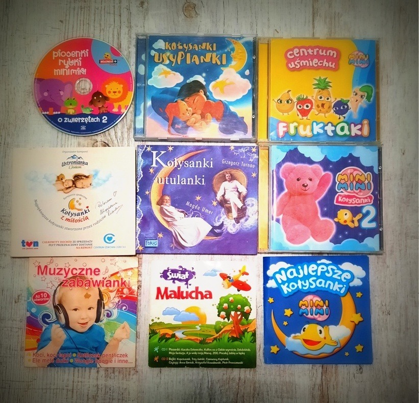 Zestaw 9 płyt CD piosenki dla dzieci Rybki Mini Mi | Bytom | Kup teraz ...