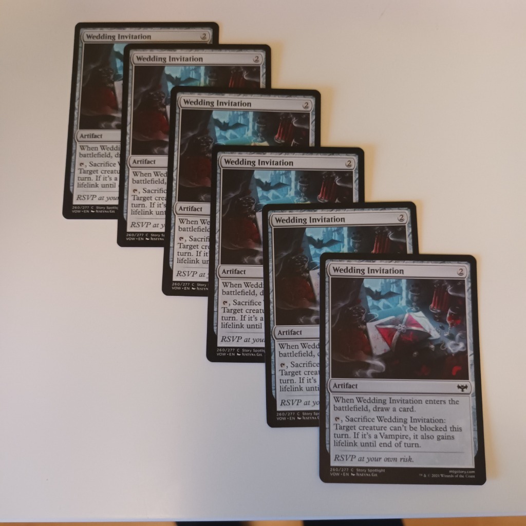 Wedding Invitation MTG artifact | Warszawa | Kup teraz na Allegro Lokalnie