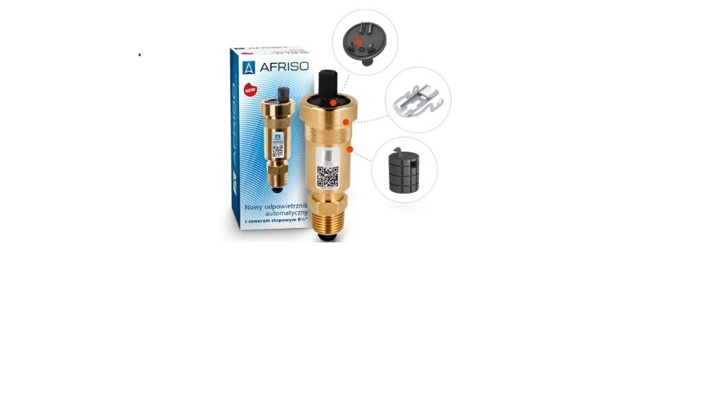 AFRISO Odpowietrznik PrimoVent G3 8" z Aquastop i zaworem stop 1 2 | Kraków | Kup teraz na ...
