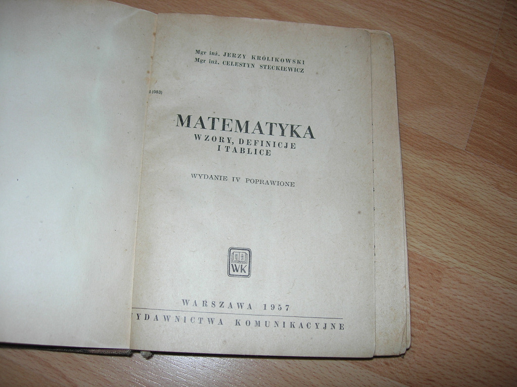 MATEMATYKA - WZORY, DEFINICJE I TABLICE | OLSZTYN | Kup teraz na ...