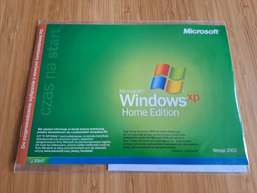 Windows XP Home Edition PL Nowy z Kluczem! | Warszawa | Kup teraz na ...