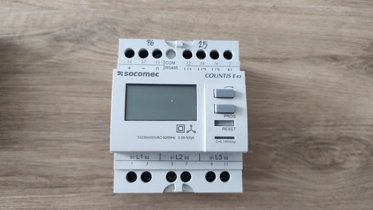 Licznik energii Socomec Countis E43 3fazowy 4 strefy RS485 MODBUS | Karłowice | Kup teraz na ...