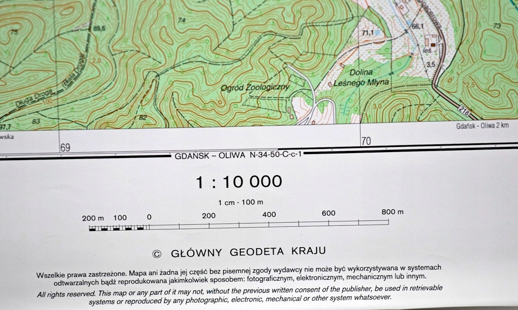 Mapa 1:10 000 woj. Kieleckie, Kowala .. Szczukowi | Tuchom | Kup teraz ...